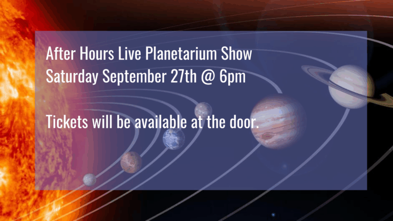 After Hours Live Planetarium Show | Eugene Science Center